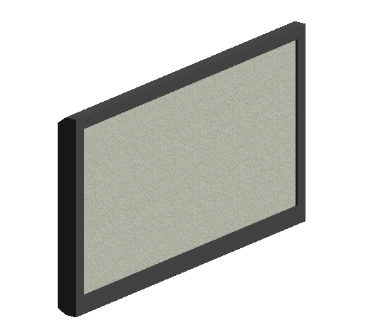 Building Revit Family monitor screen AV