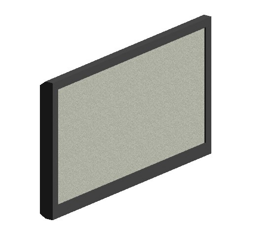 Building Revit Family monitor screen AV