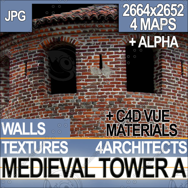 Texture JPEG medieval tower material
