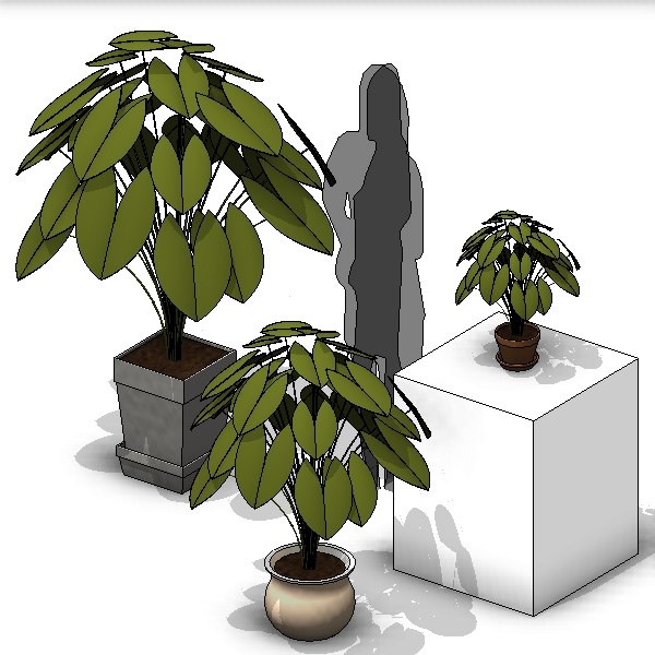 Building Revit Family Potted Plant Generic