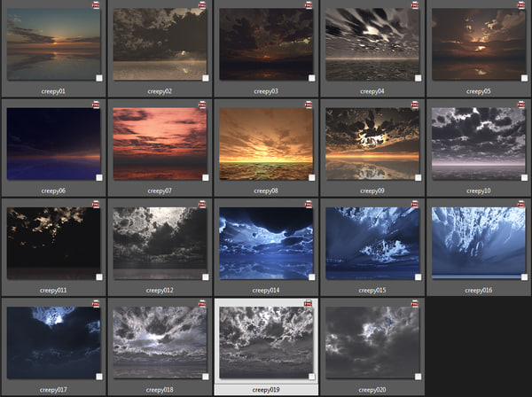 Texture PNG sky skybox creepy