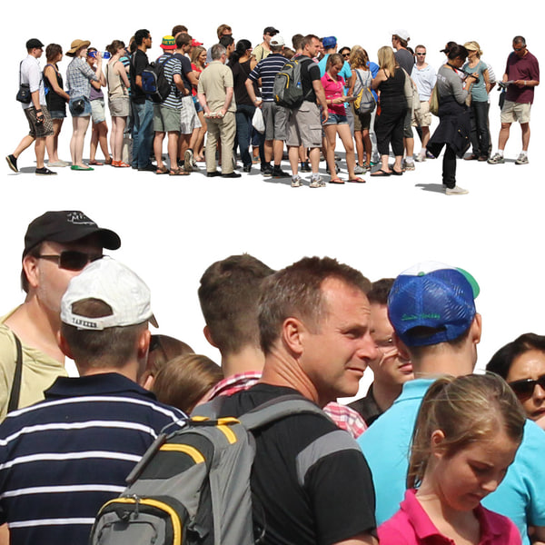 Texture Photoshop crowd collection people