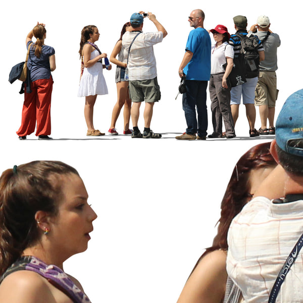 Texture Photoshop crowd collection people