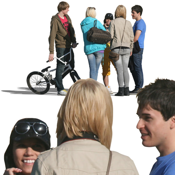 Texture Photoshop crowd collection people