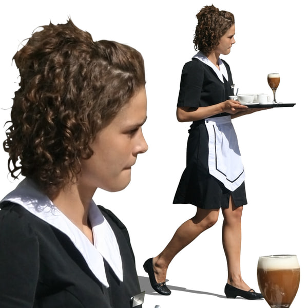 Texture Photoshop waitress coffee barista