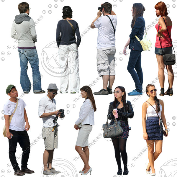 Texture Photoshop people standing person