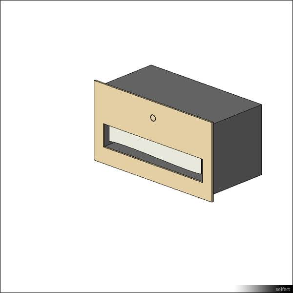 Building Revit Family Towel Dispenser Recessed