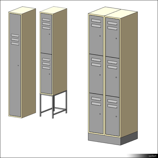 Building Revit Family Cabinet Locker Lock
