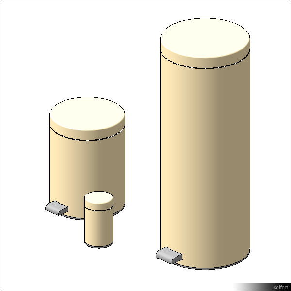 Building Revit Family Waste Bin Pedal