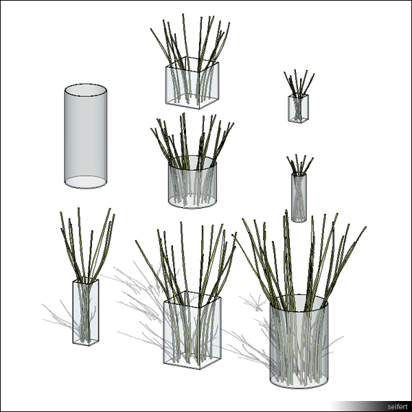 Building Revit Family vase deco plant
