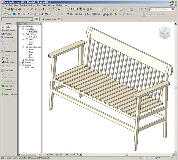 Building Revit Family revit chair architecture