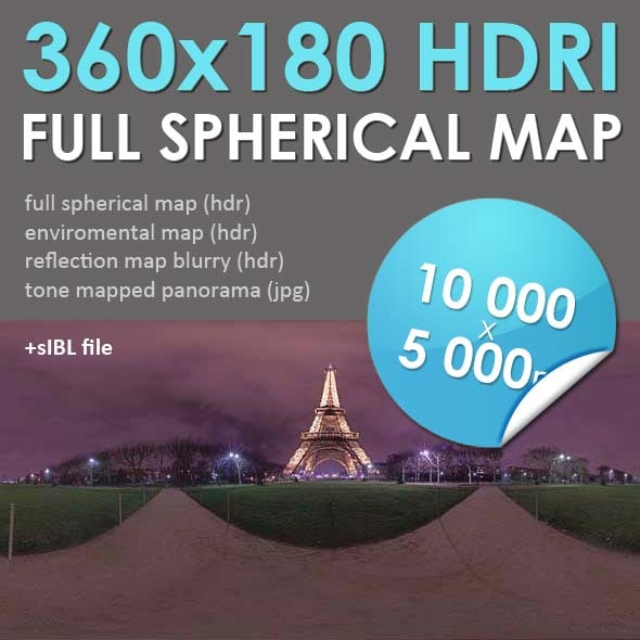 Texture paris hdri map
