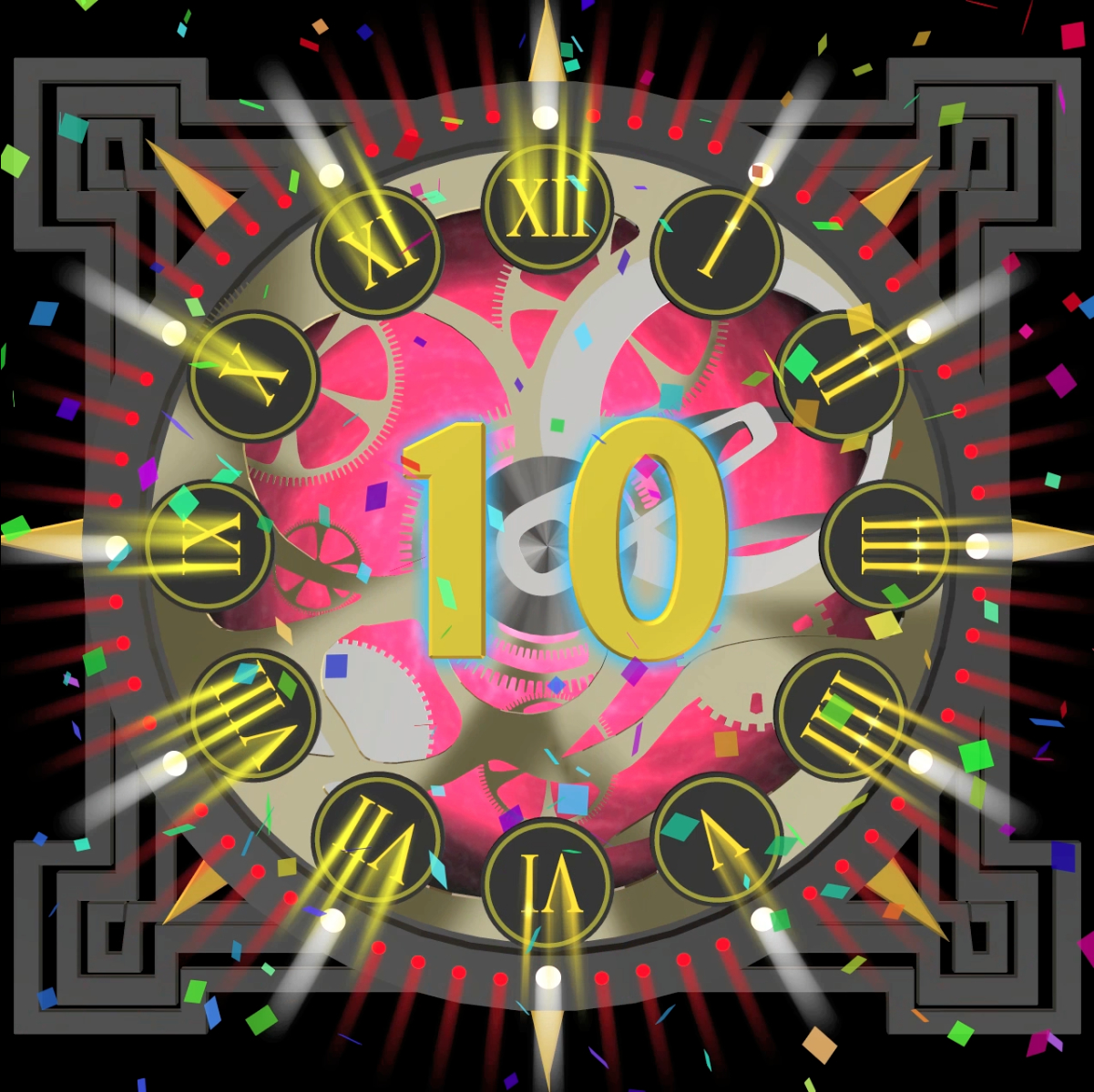 Animation Quicktime countdown space age