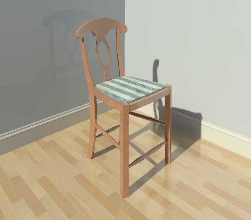 Building Revit Family chair dining seat