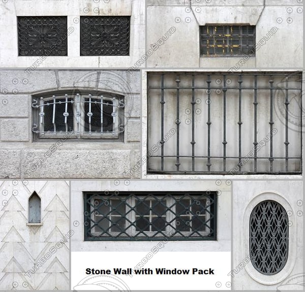 Texture JPEG window stone wall