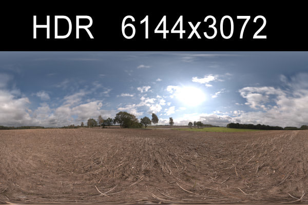Texture road field hdr
