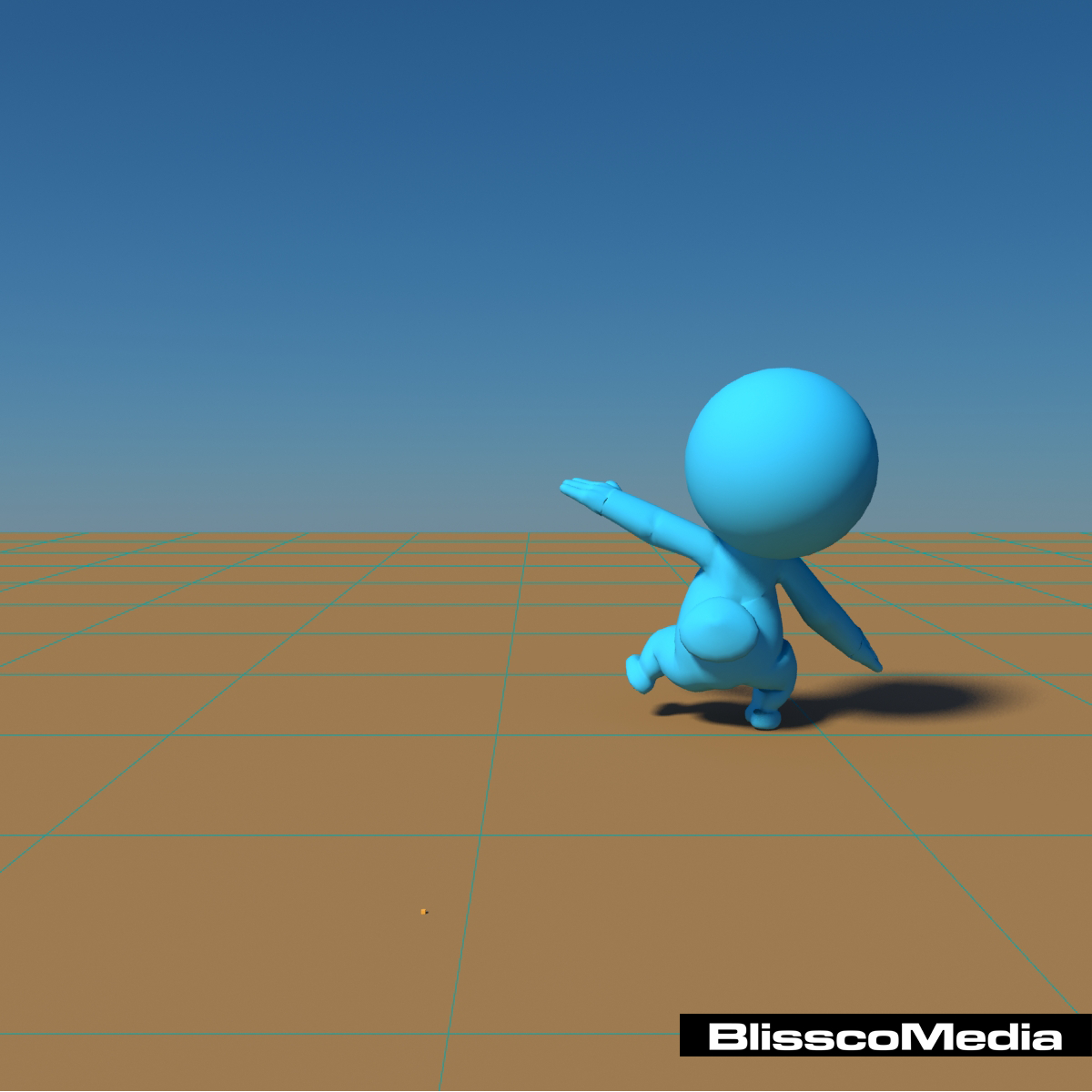 Motion Character Studio Biped Slipping slip stand