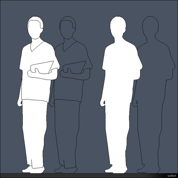 Building Revit Family person 2D doctor