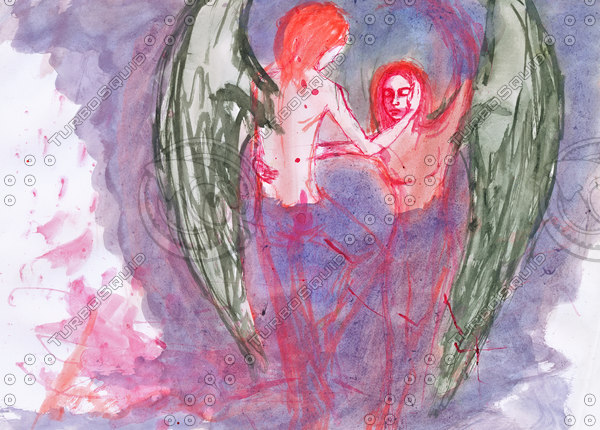 Stock JPEG angel draw drawing