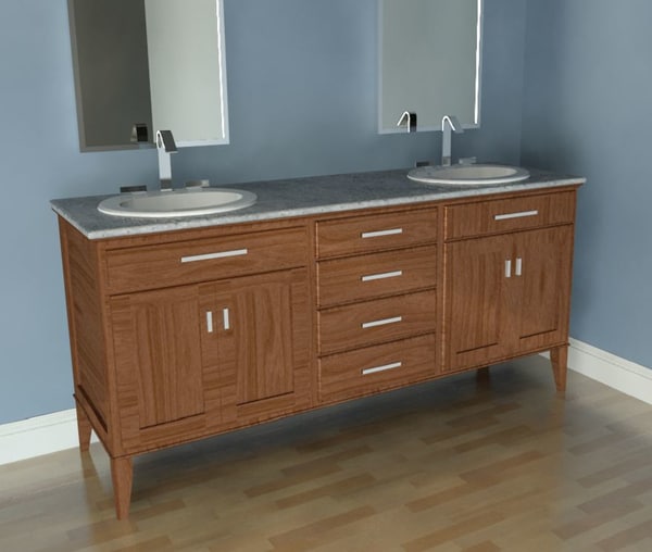 Building Revit Family vanity sink faucet