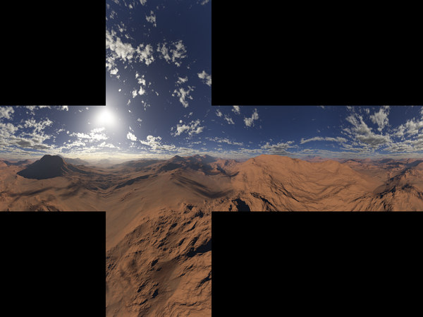 Texture TIFF desert skybox mountain