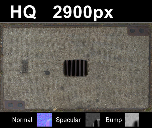 Texture drain set metal