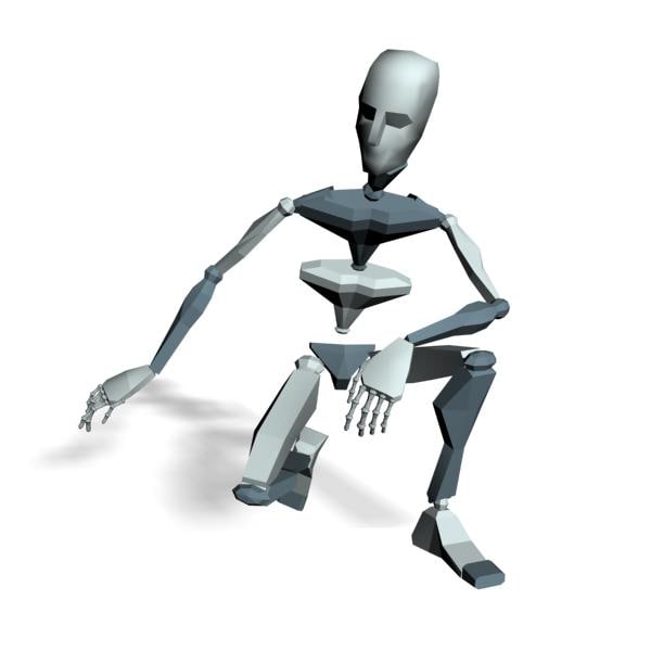 Motion Character Studio Biped stand by kneel