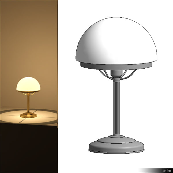 Building Revit Family Lamp Table Lighting