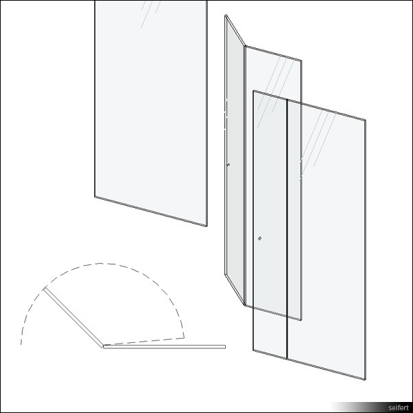Building Revit Family shower partition sanitary