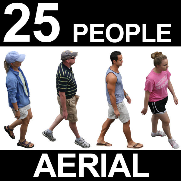 Texture JPEG aerial people texture