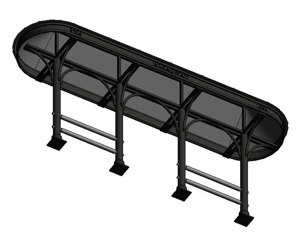 Building Revit Family bus stop site
