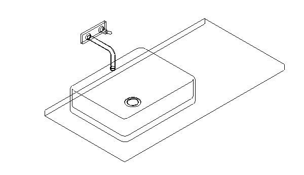 Building Revit Family basin Furniture parametric