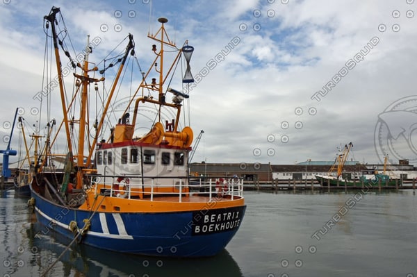 Stock JPEG Breskens fishing harbour