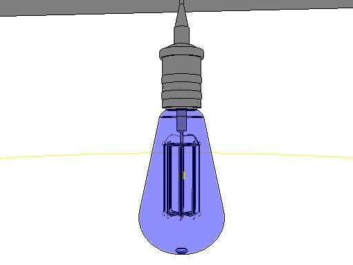 Building Revit Family filament light Edison