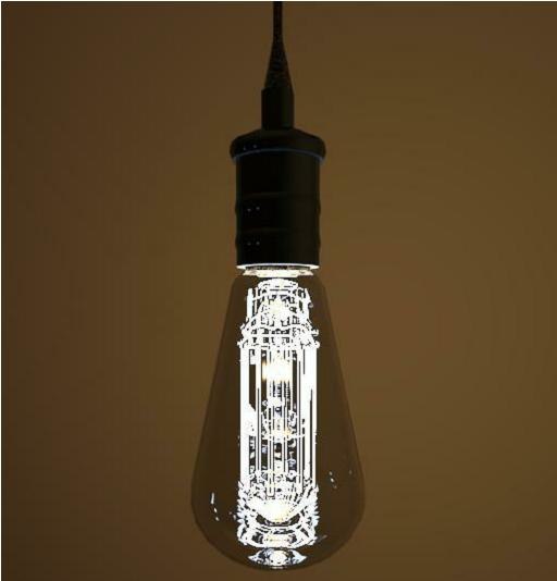 Building Revit Family filament light Edison