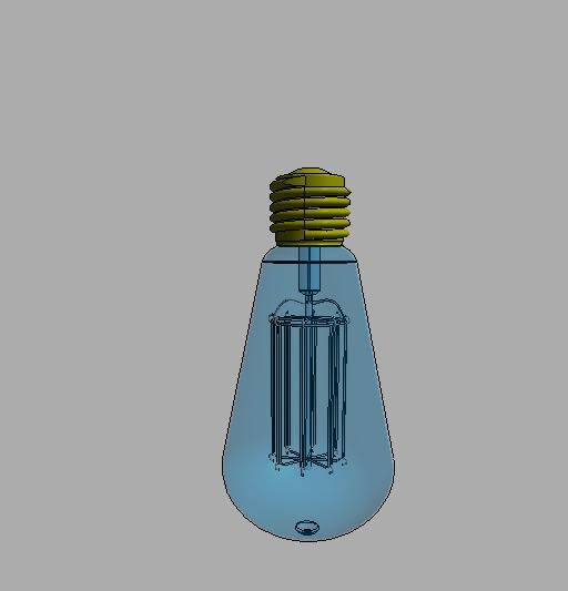 Building Revit Family filament light Edison