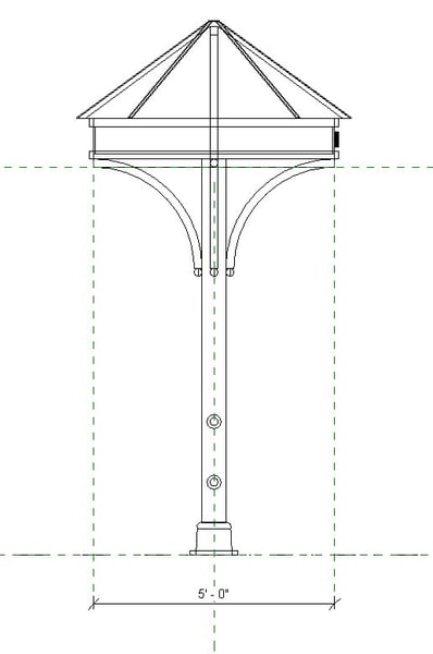 Building Revit Family bus stop site