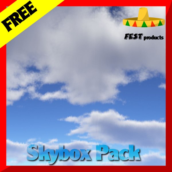 Texture PNG skybox sky box