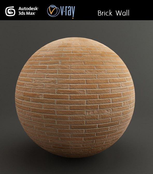 Materials 3ds Max Texture brick wall displace