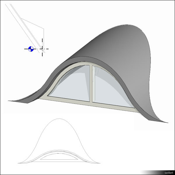 Building Revit Family dormer eyebrow roof
