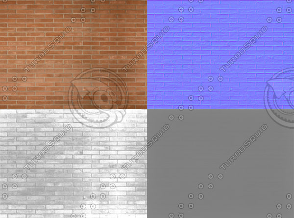 Materials 3ds Max Texture brick wall displace