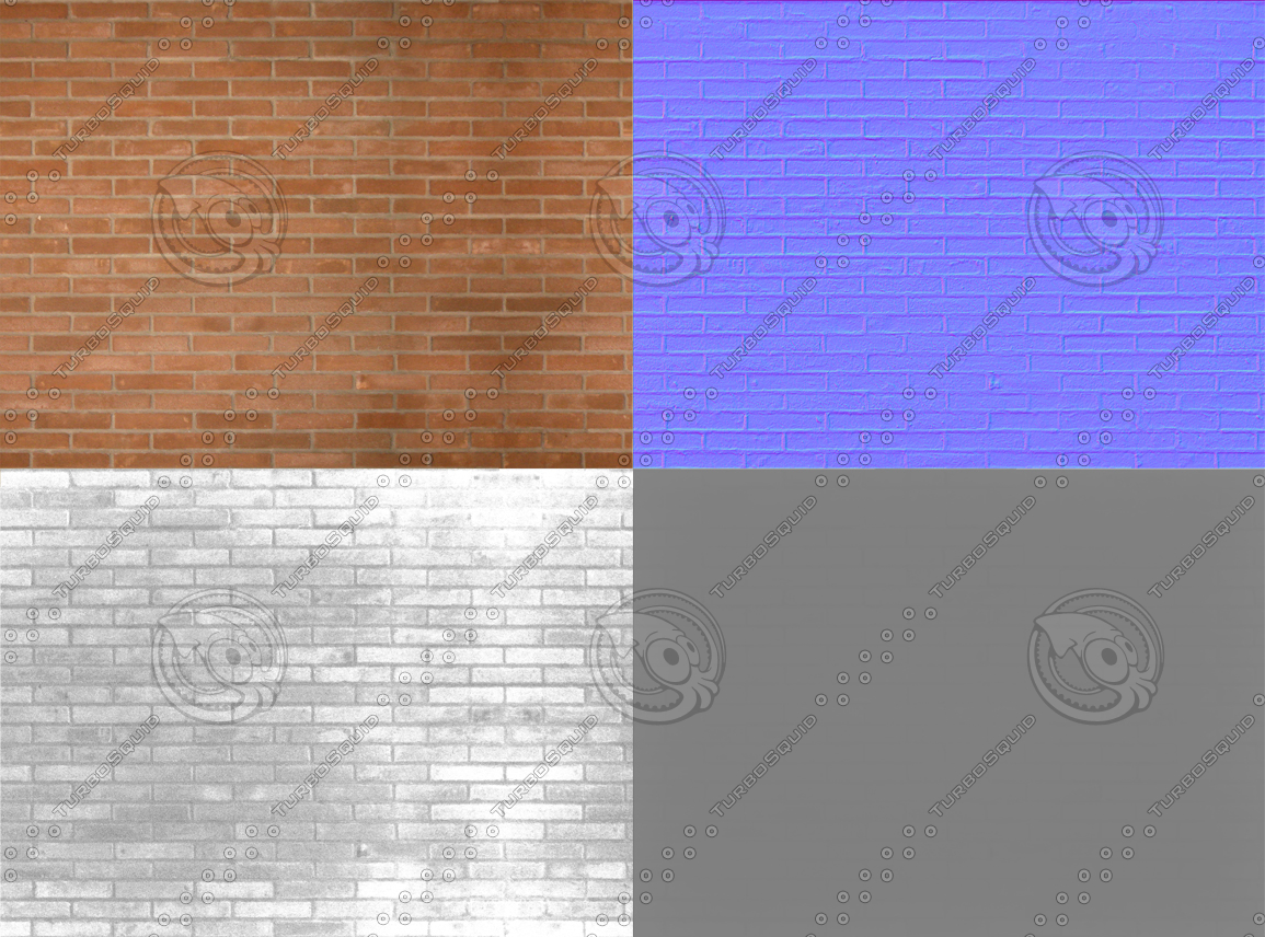 Materials 3ds Max Texture brick wall displace