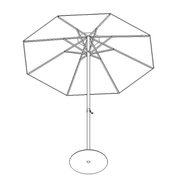 Building Revit Family umbrella patio deck
