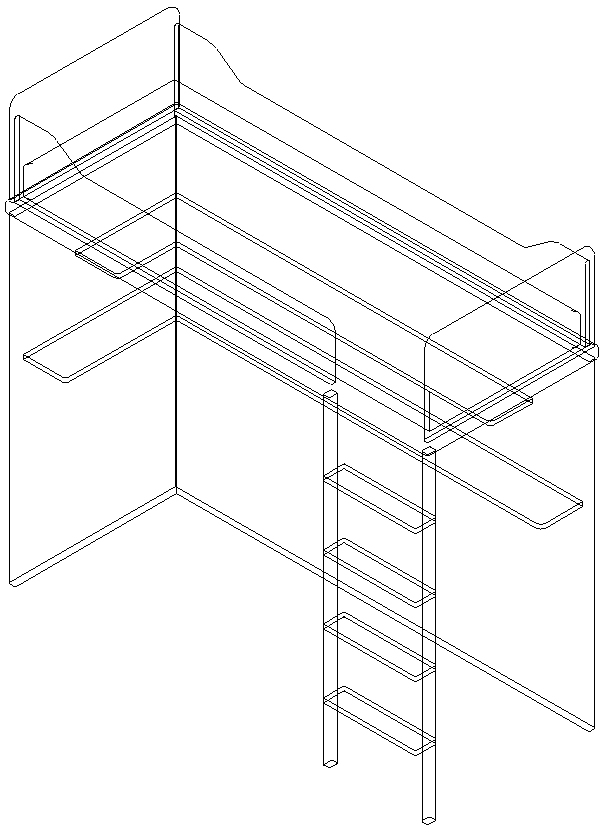 Building Revit Family bed bunk Furniture