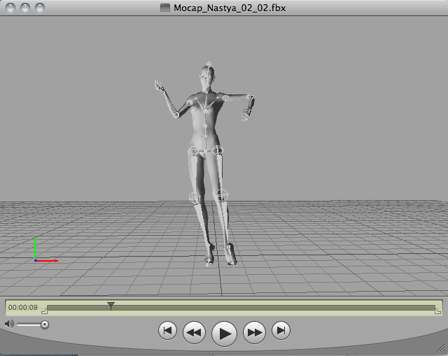 Motion FBX girl dancing woman