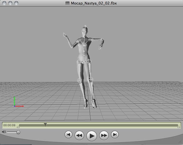 Motion FBX girl dancing woman