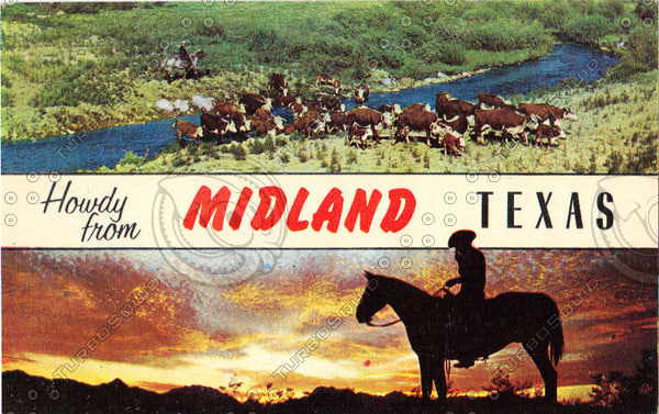 Texture JPEG Postcard texas mail