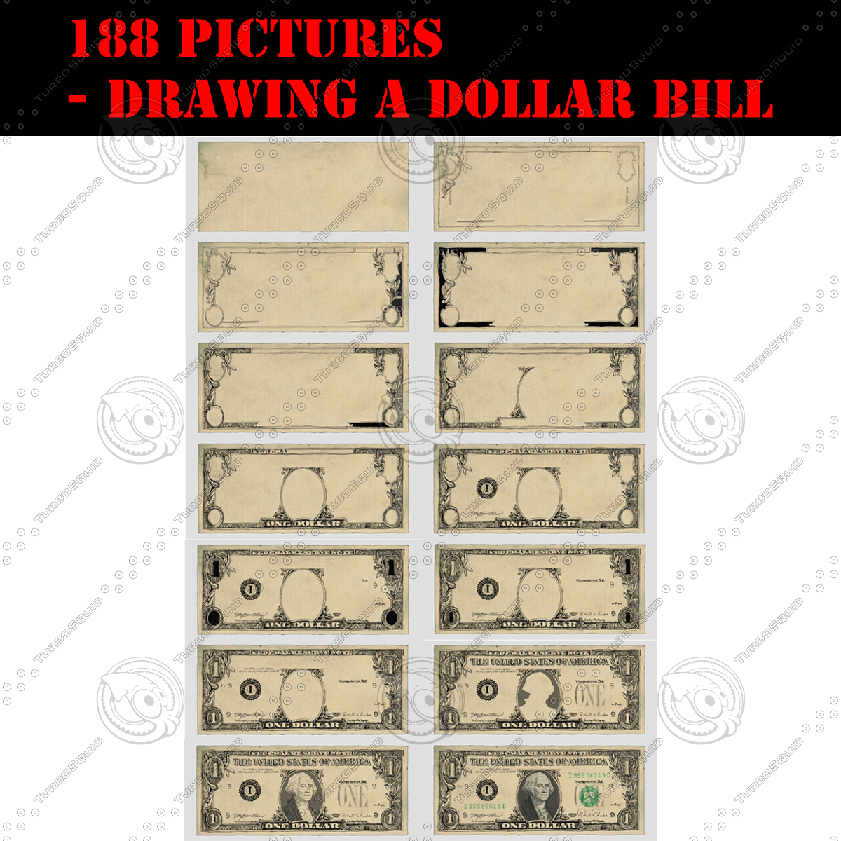 General Photoshop dollar bill draw