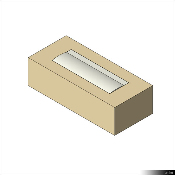 Building Revit Family tissue paper dispenser