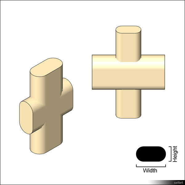 Building Revit Family duct oval tee